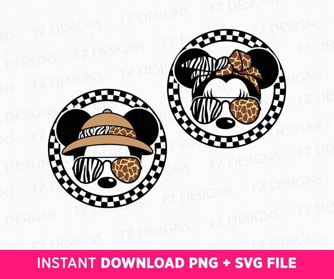 Checkered Mouse Family Vacation SVG, PNG Files - Etsy