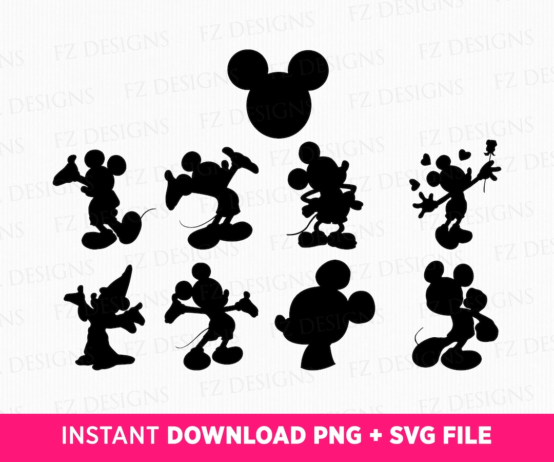 Bundle Mouse Silhouette Svg, Family Vacation Svg, Magical Kingdom Svg ...