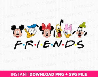 Mouse and Friends Svg, Family Vacation Svg, Mouse Best Friends Svg ...