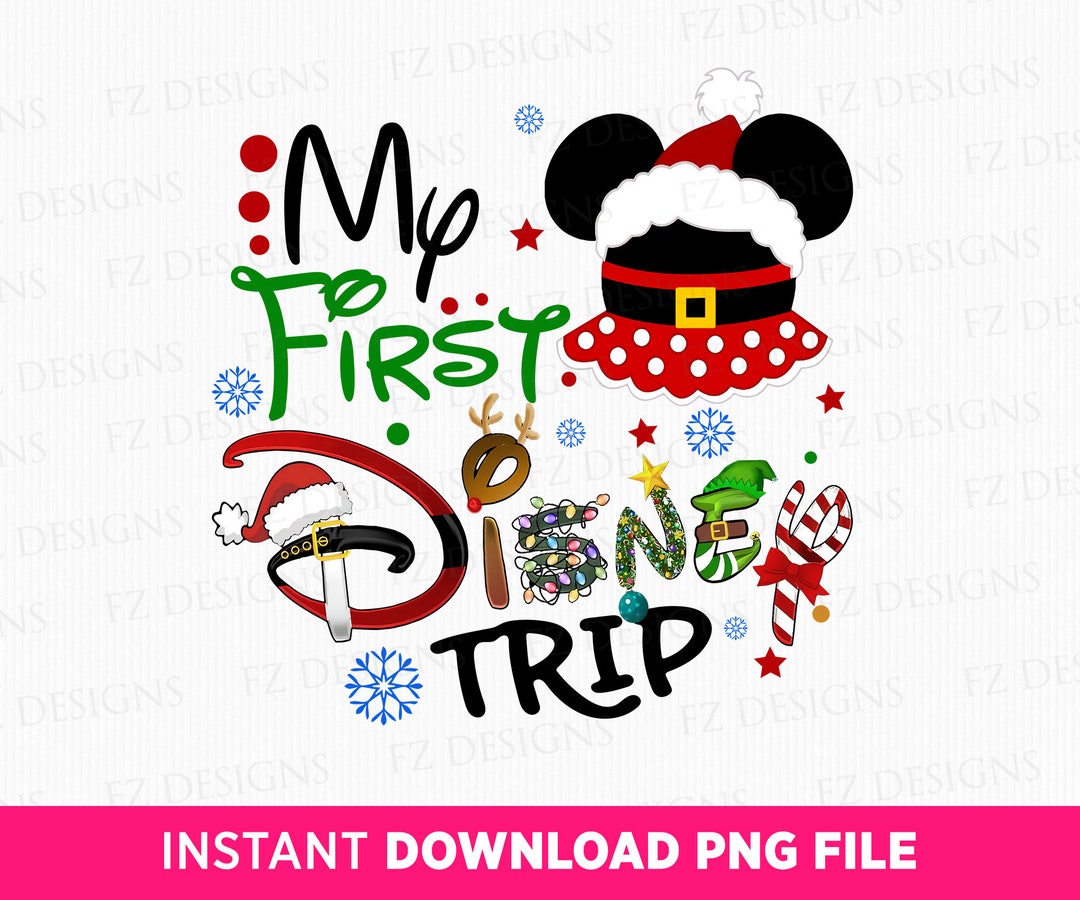 My First Trip Png, Merry Christmas Png, Holiday Season Png, Family ...