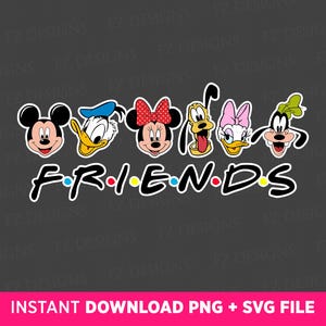 Mouse and Friends SVG, Family Vacation, Happy Faces (png Svg Files) - Etsy