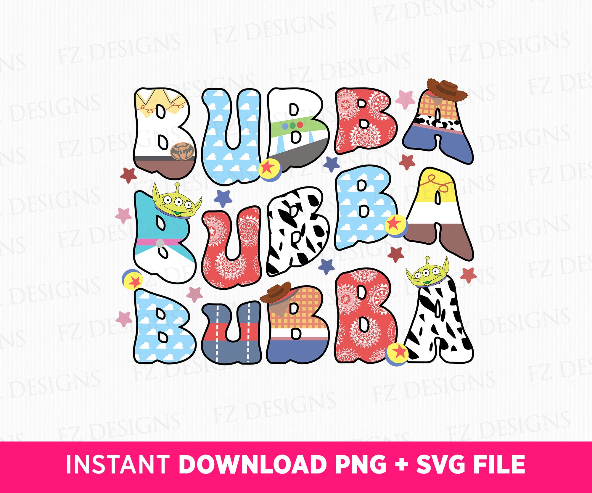 Amigos de juguete Bubba Svg, Cowboy Svg, Viaje familiar Svg, Bubba Svg ...