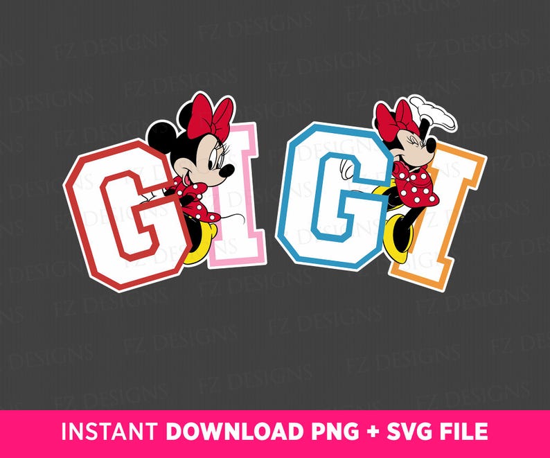 Gigi Mouse Family Trip SVG, Vacation PNG Files (instant Download) - Etsy