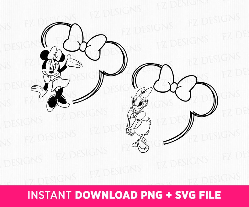 Besties Mouse and Duck SVG, Family Trip Design (SVG PNG) - Etsy