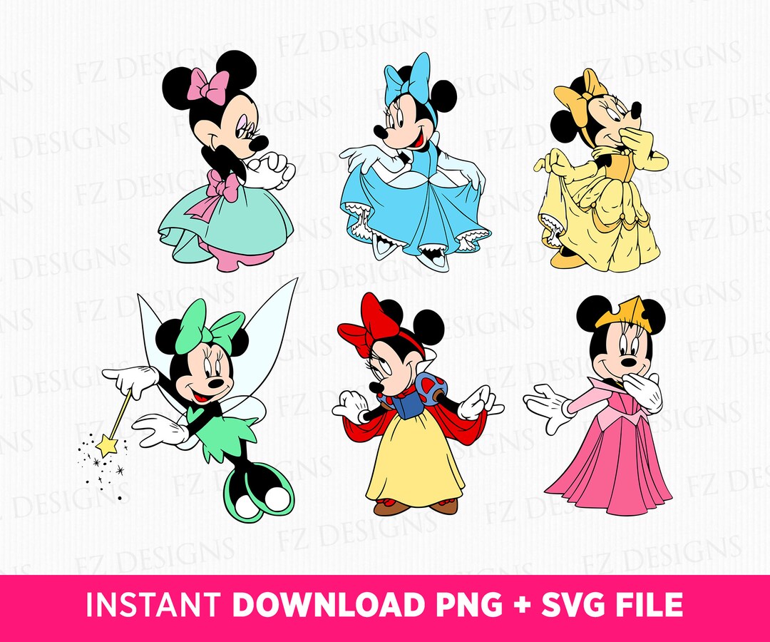 Bundle Princess Mouse Svg, Miss Mouse Characters Svg, Family Trip Svg ...
