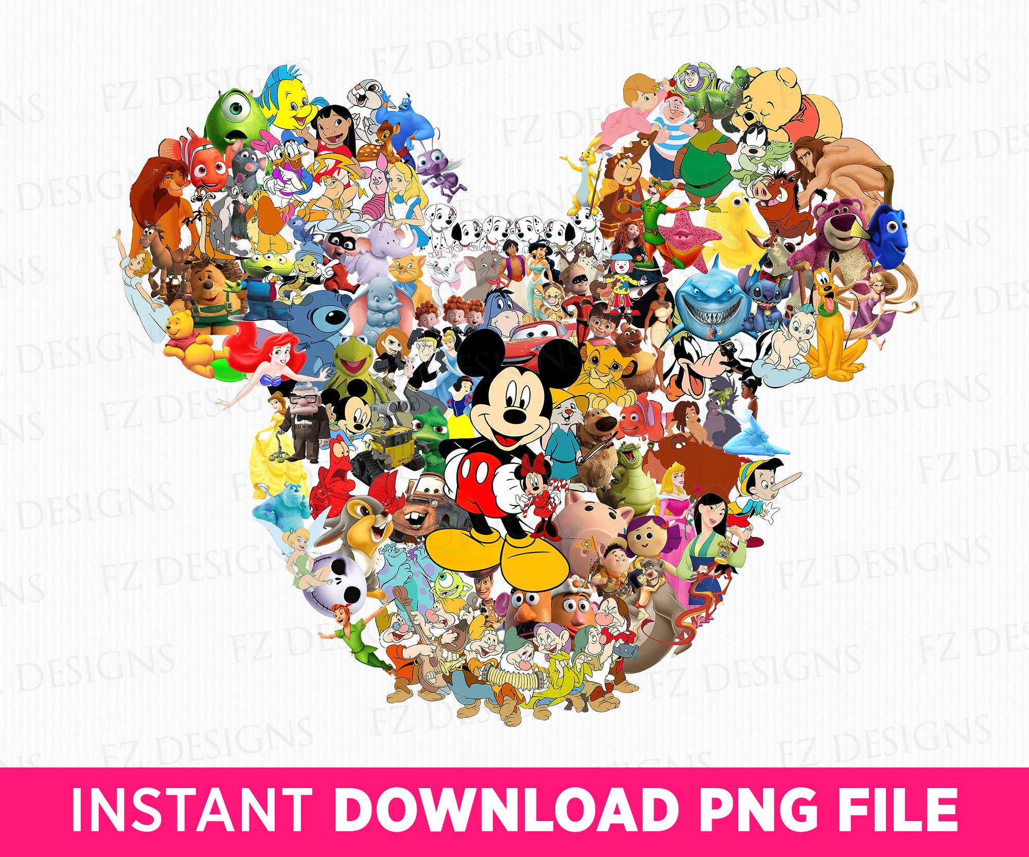 Collage Mouse Characters, Mouse Head Multi Characters Png, Mouse and ...
