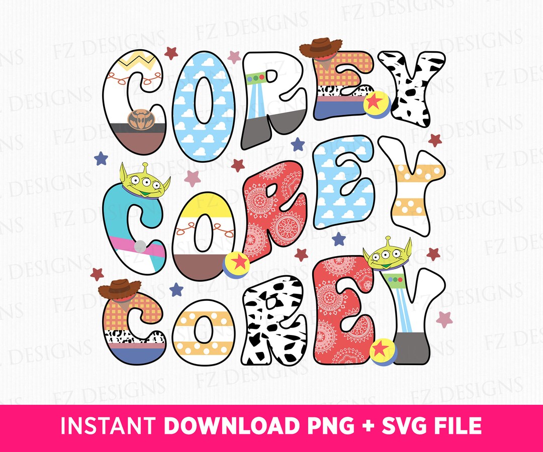 Toy Friends Corey Svg, Family Trip Svg, Wavy Corey Svg, Family Vacation ...