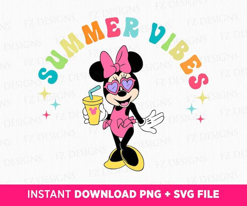 Miss Mouse Summer Vibes Svg Retro Miss Mouse Svg Family - Etsy