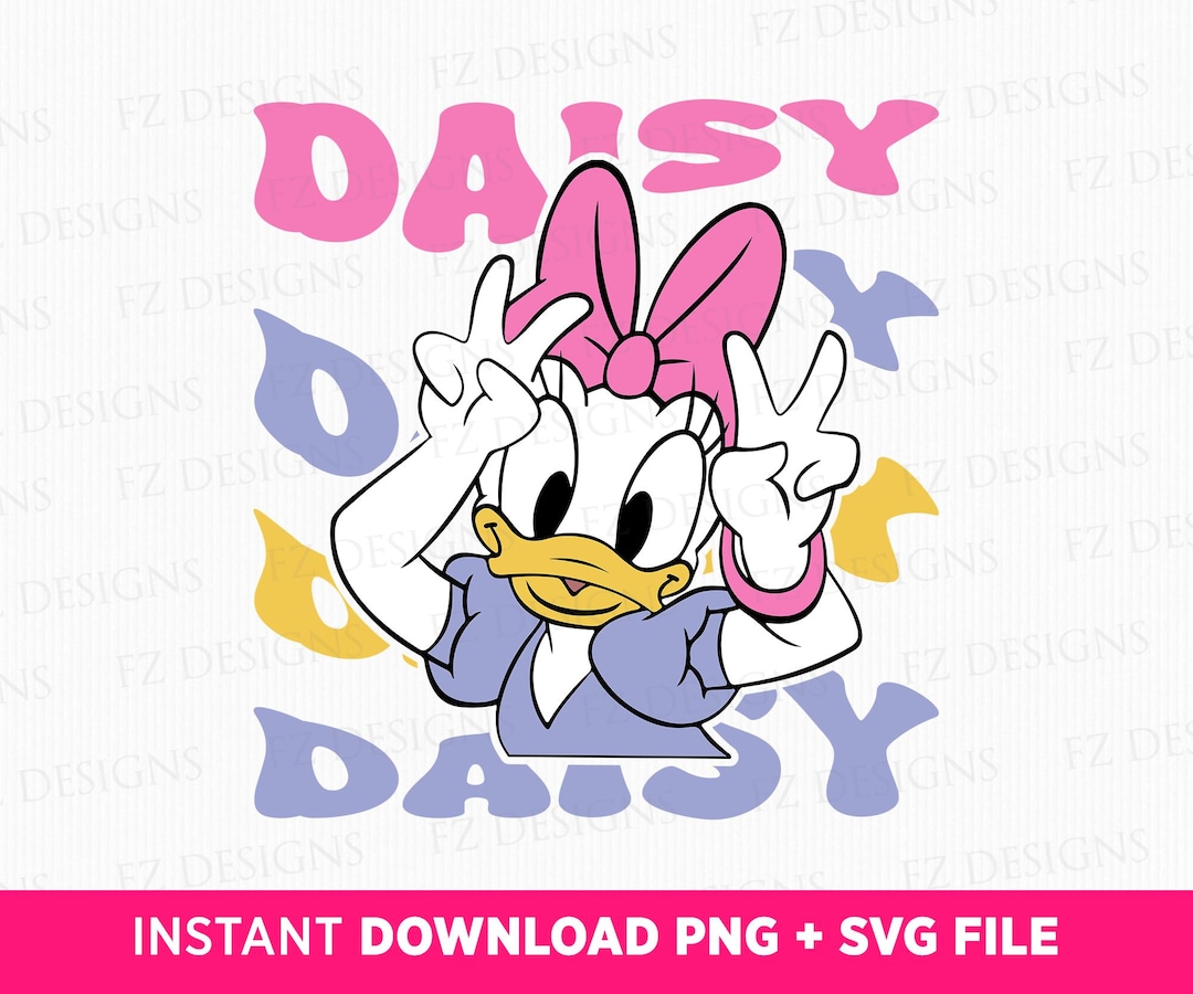 Cartoon Miss Duck SVG, Family Vacation Print Files (instant Download ...