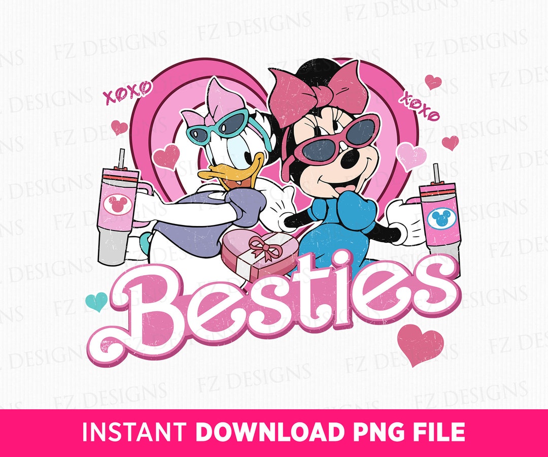 Besties Png, Miss Mouse and Duck Png, Best Friends Png, Girls Trip Svg ...