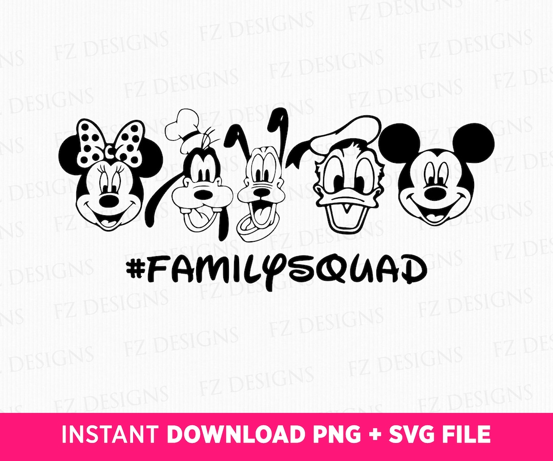 Family Squad Svg, Family Trip Svg, Family Vacation Svg, Mouse and ...