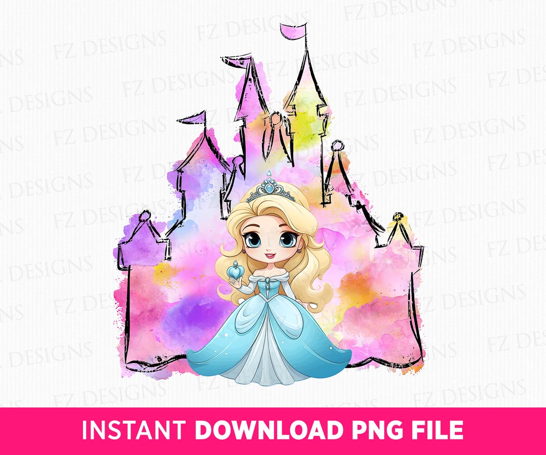 Watercolor Castle Clipart Png, Princess Png, Colorful Castle Png, Cute ...