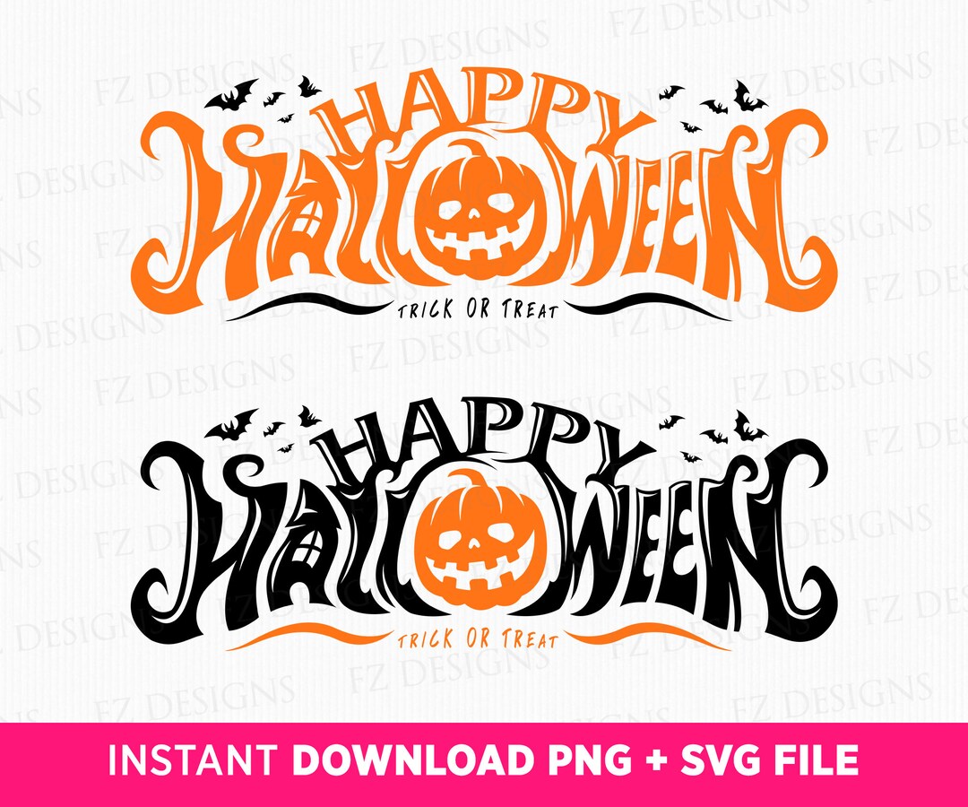 Happy Halloween Svg, Halloween Pumkin Svg, Trick or Treat Svg, Spooky ...
