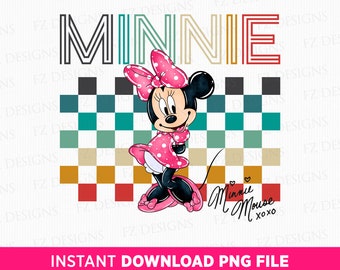 Cute Miss Mouse Png, Family Trip Png, Retro Family Vacation Png ...