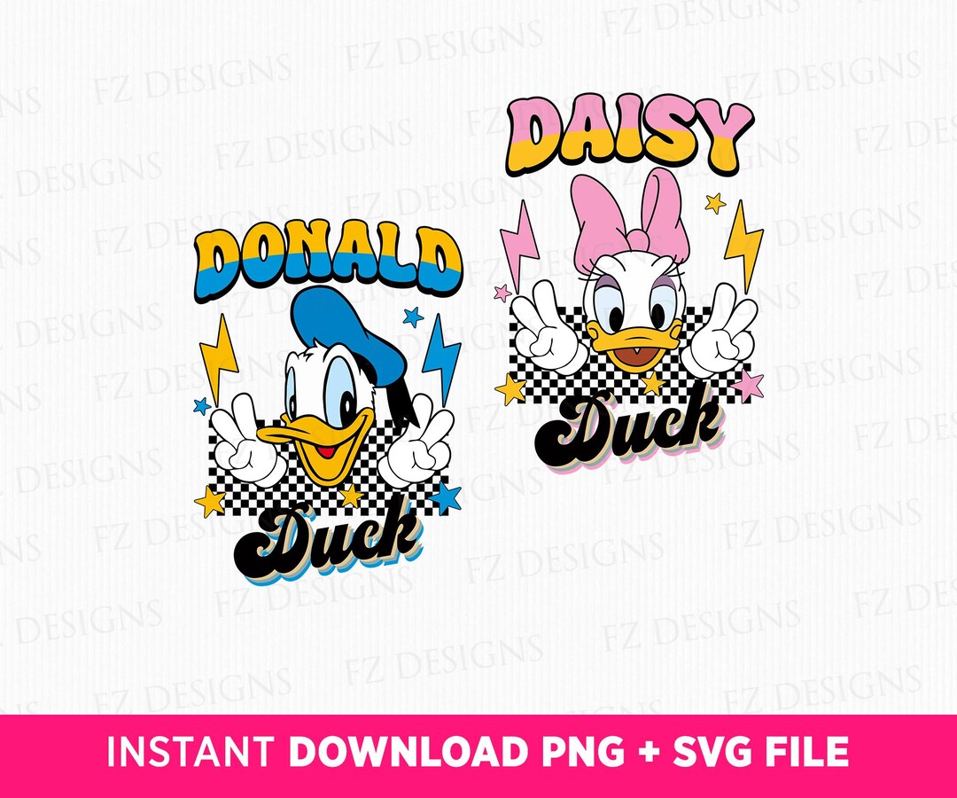Duck and Friend SVG, Magical Kingdom Vacation (PNG, SVG) - Etsy
