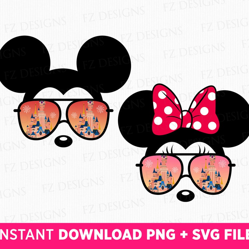 Mickey Glasses Svg - Etsy