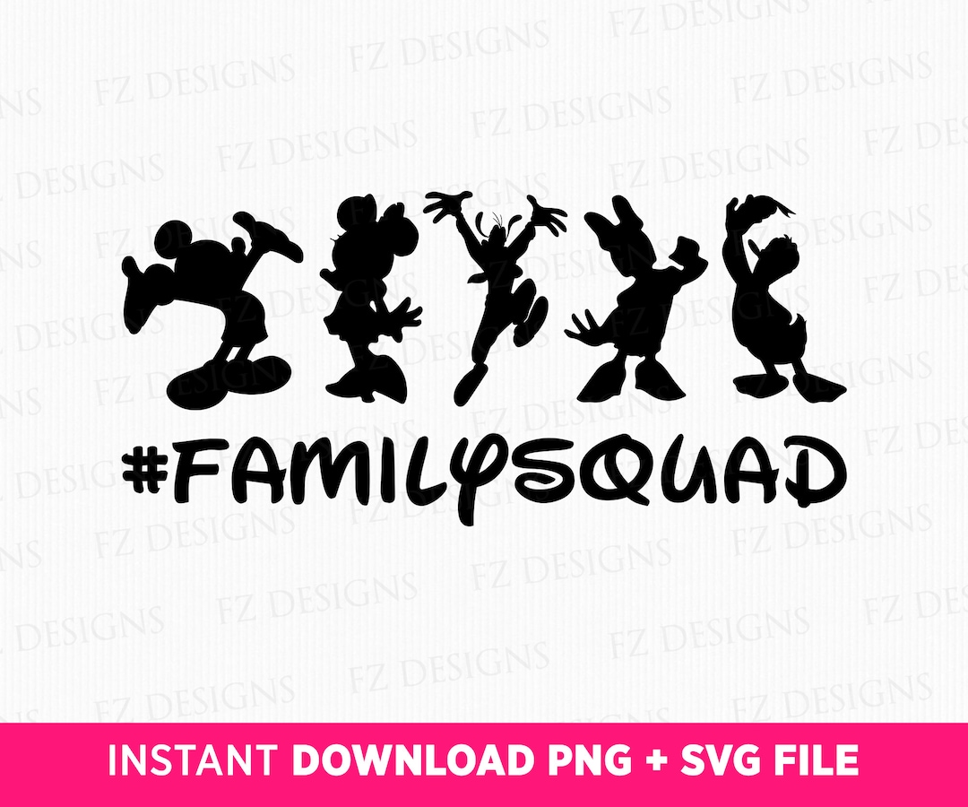 Family Squad Svg, Mouse and Friends Svg, Family Trip Svg, Family ...