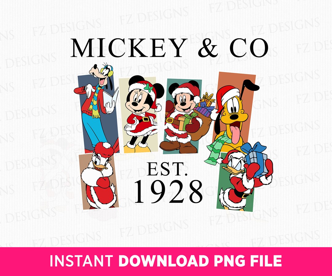 Christmas Mouse and Friends Png, Merry Christmas Png, Christmas Friends ...