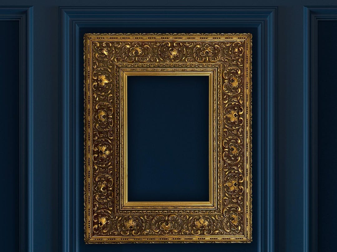 Antique Ornate Gold Frame - Late 1800s to Early 1900s - Baroque Revival ...