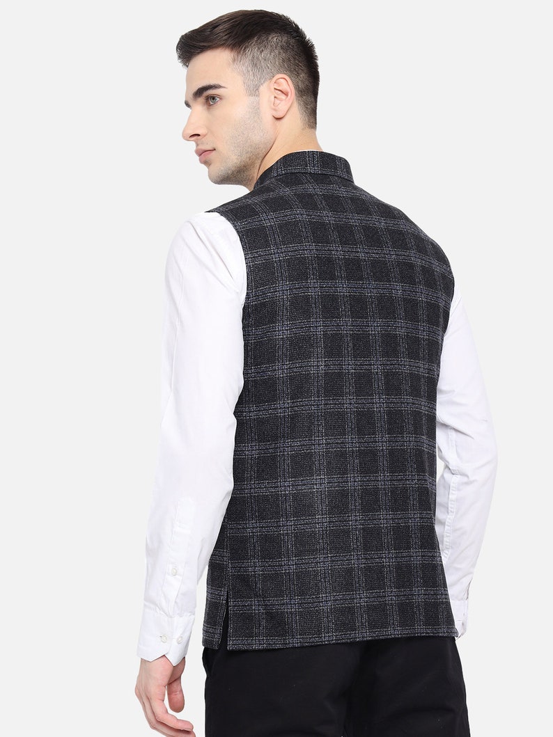 Men's Pure Wool Indian Traditional Nehru Jacket Modi Jacket for Wedding ...