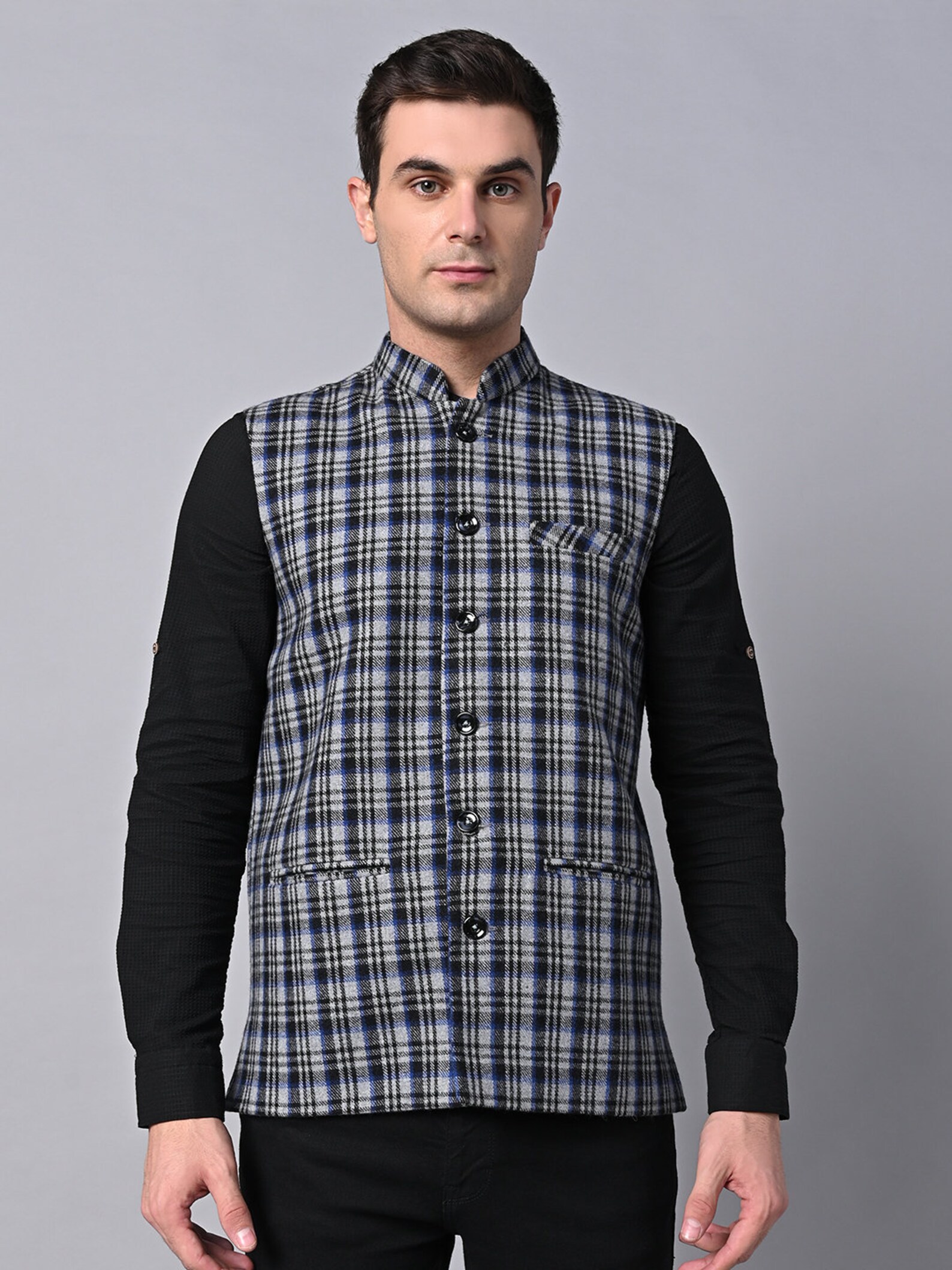 Men's Pure Wool Indian Traditional Nehru Jacket Modi Jacket for Wedding ...