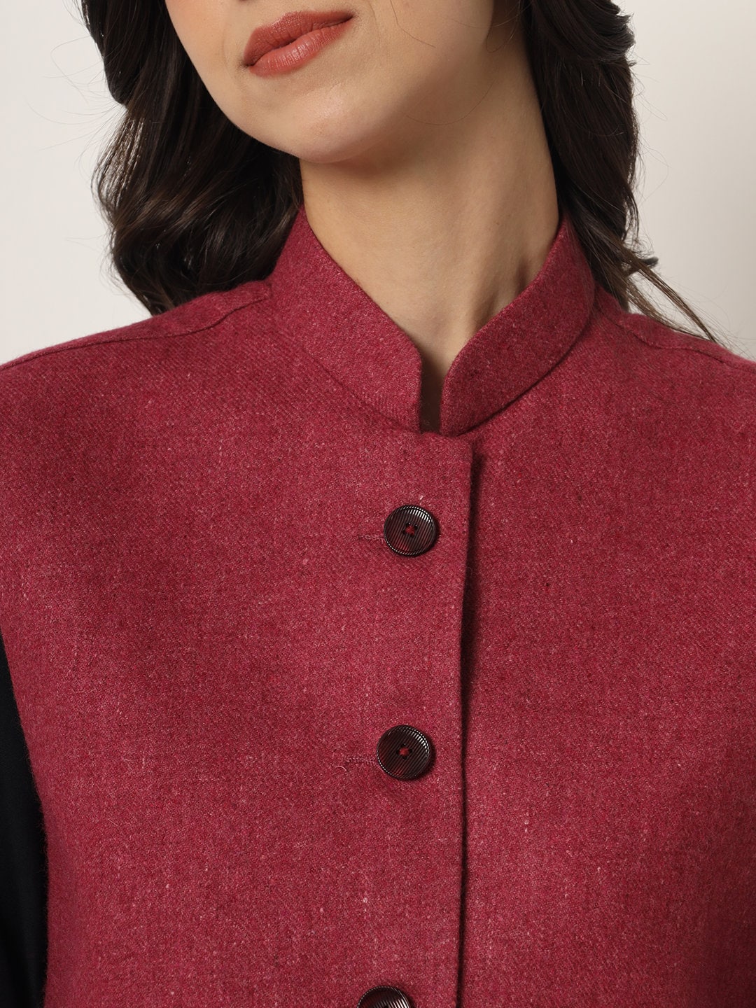 Women's Pure Wool Indian Traditional Nehru Jacket Modi Jacket for ...
