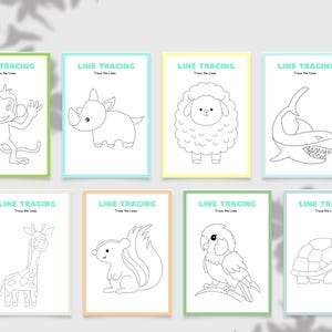 30 Preschool Tracing Worksheets: Practice Sheets for Pre K, Printable ...