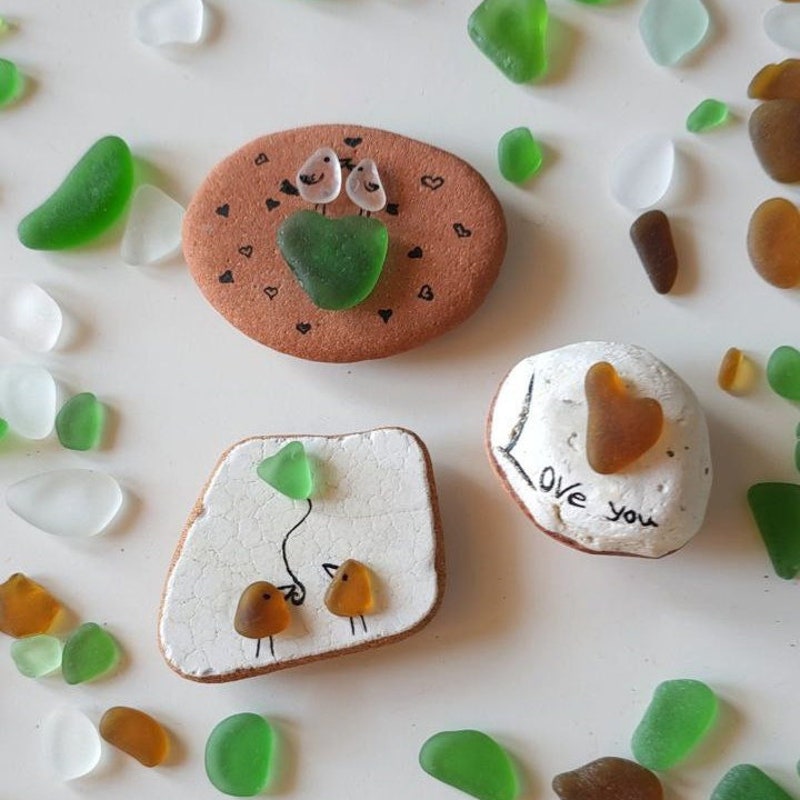 Sea Glass Magnets - Etsy
