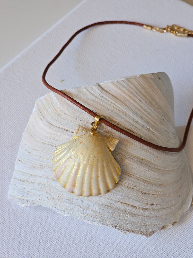 Handmade Shell Necklace, Ukrainian Style Shell Pendant, Sea Jewelry ...