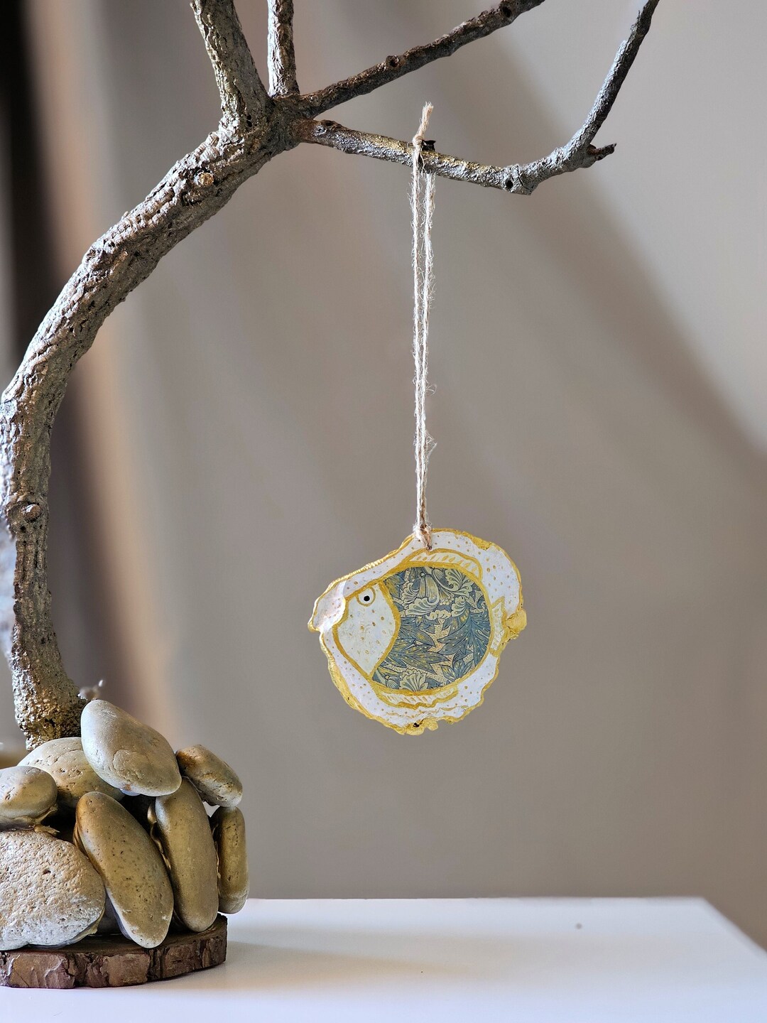 Handmade Decoupage Sea-inspired Fish Shell Wall Hanging, Perfect Sea ...