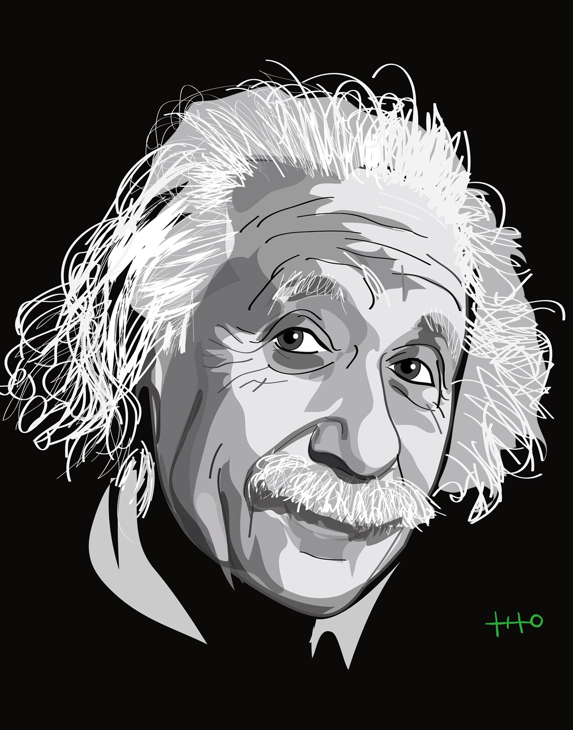 Albert Einstein, Portraits, Decoración De Pared, Art, Poster, TITO - Etsy