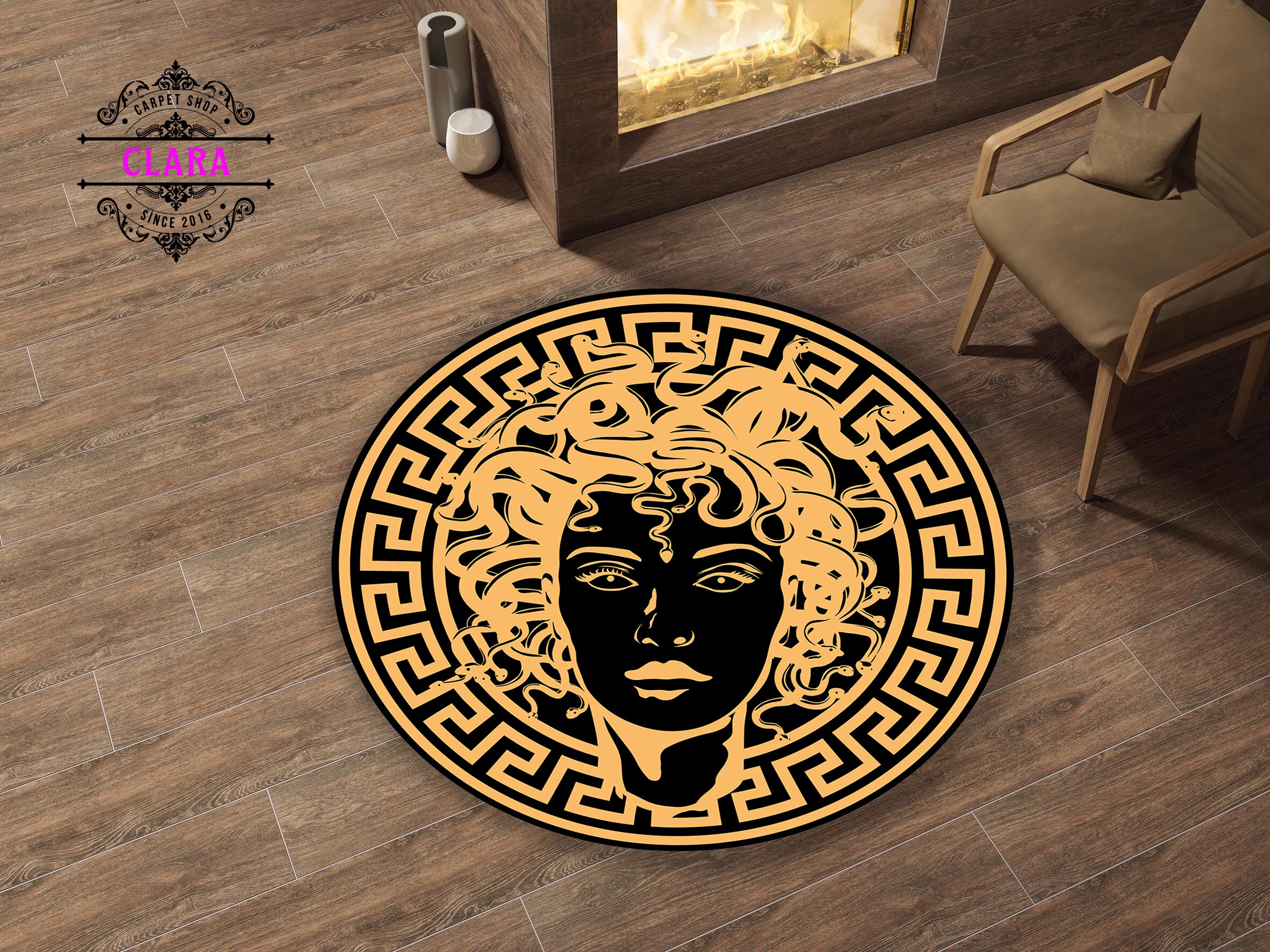 Medusa Carpet Greek Pattern Rug Seamless Greek Rug Ancient - Etsy
