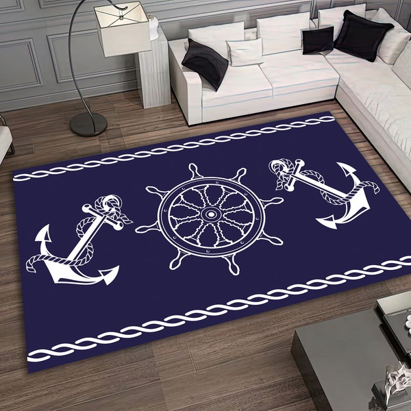 Nautical Rug - Etsy