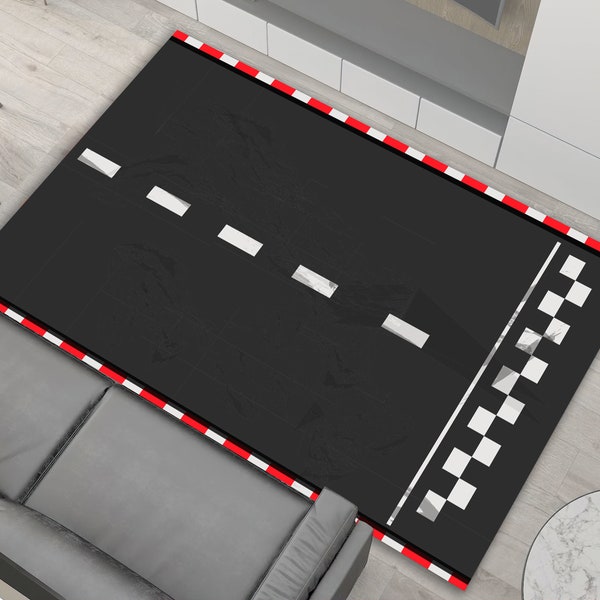 Race Track Rug - Etsy
