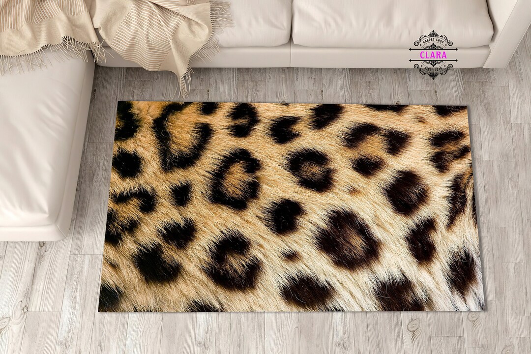 Leopard Skin Rug Realistic Leopard Skin Mat Tiger Skin - Etsy