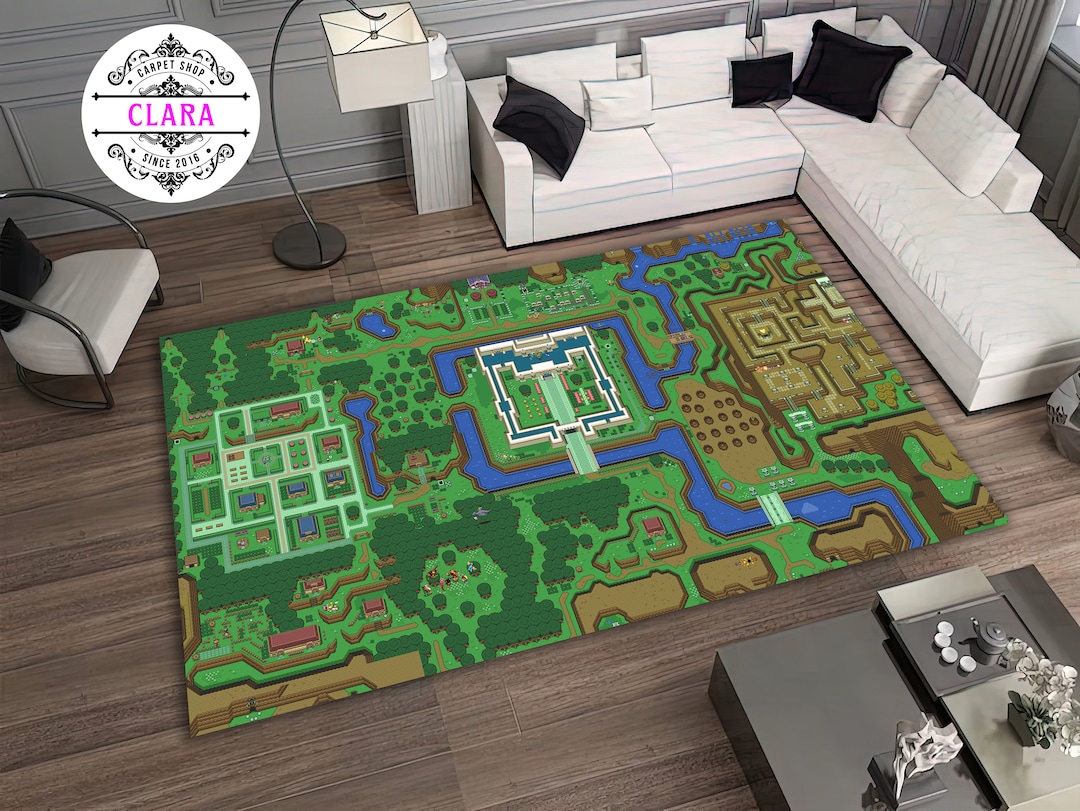 Legend of the Zelda, Game Art, Zelda Rug, Player Rug, Player Mat, Zelda ...