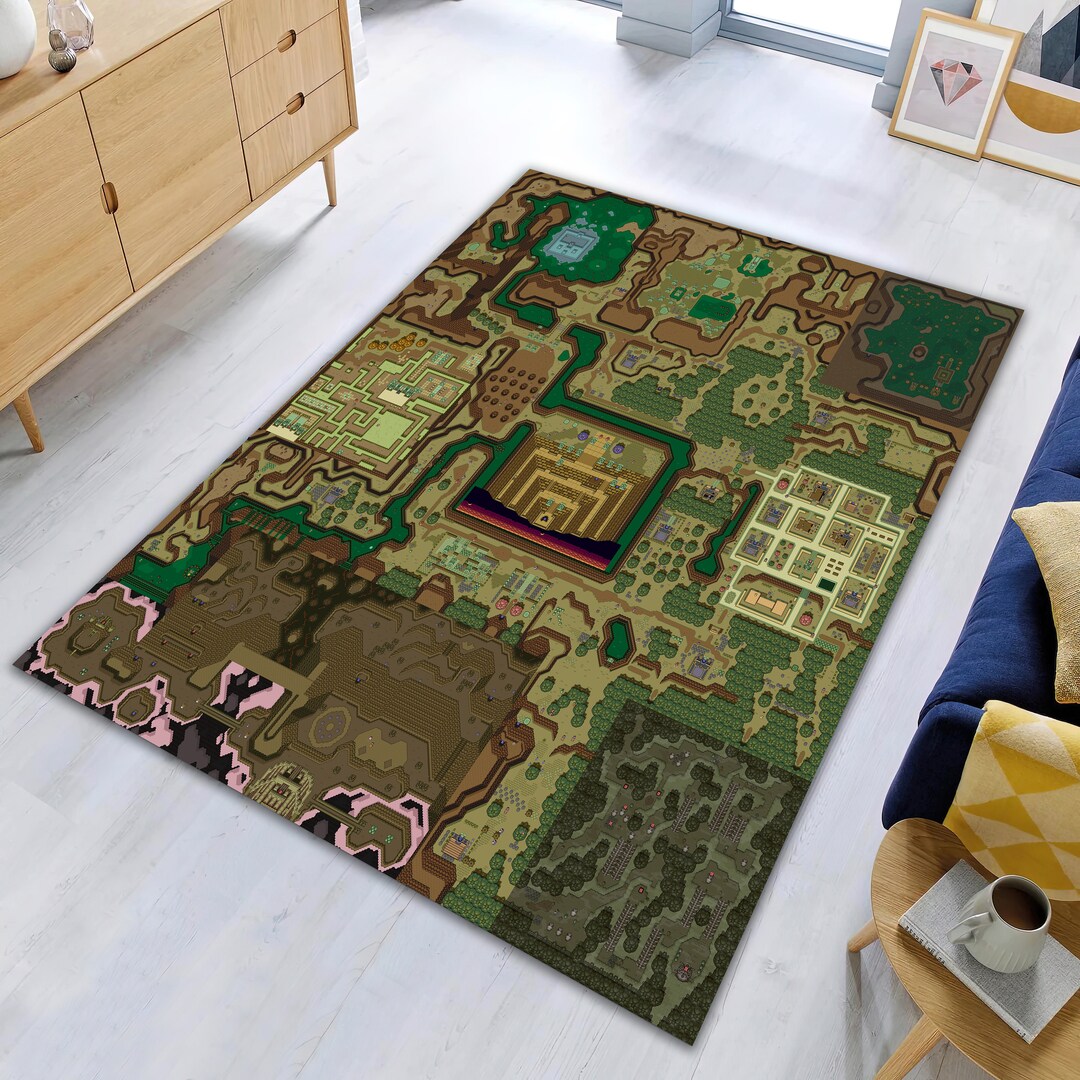 Legend of the Zelda, Game Art, Zelda Rug, Player Rug, Player Mat, Zelda ...