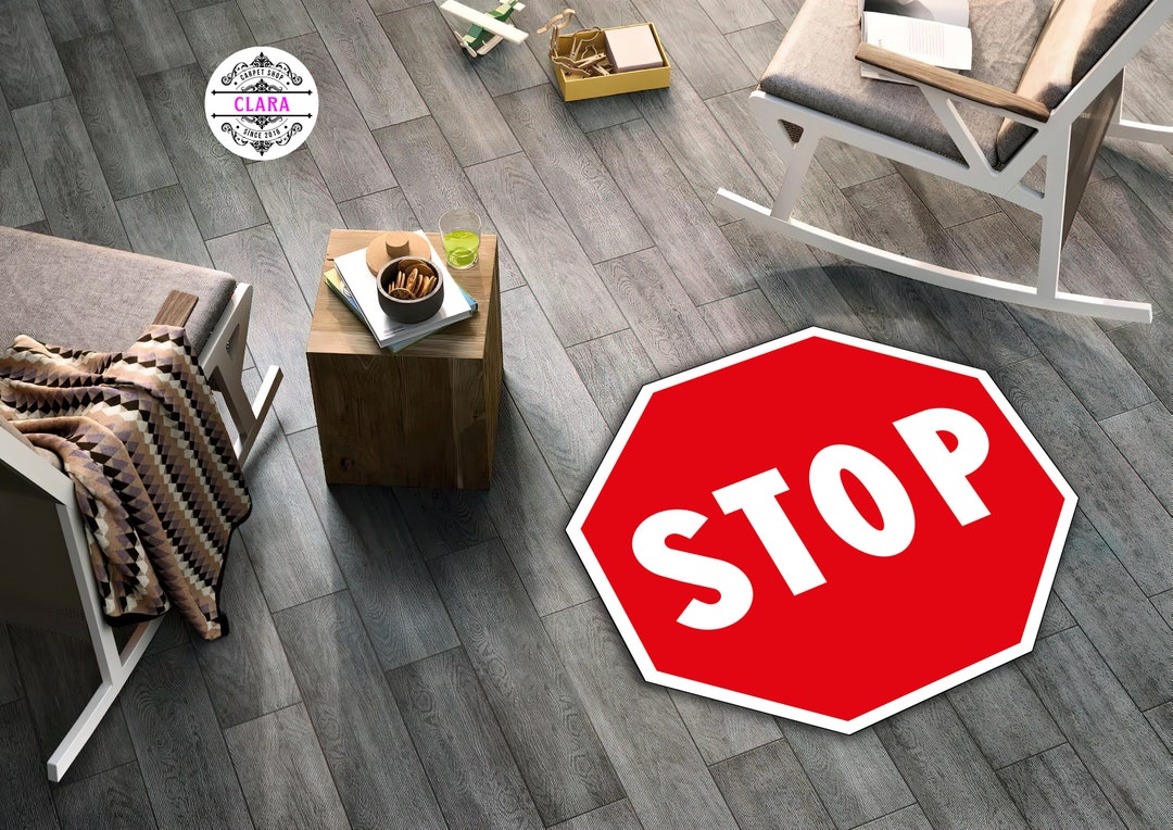 Stop Sign Carpet, Halloween Decoration, Housewarming Gift, Gifts for ...