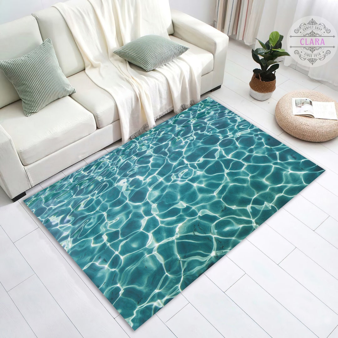 Water Ocean Wave Rug Sea Rug Ocean Carpet Water Mat Water - Etsy