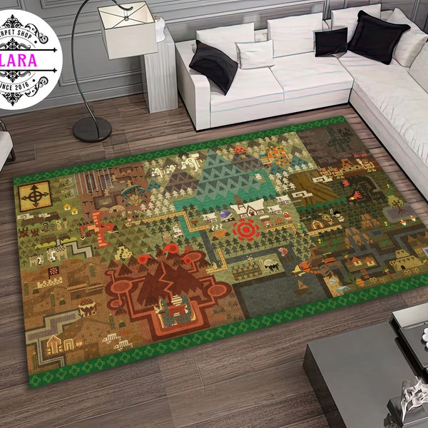 Gaming Map Rug - Etsy