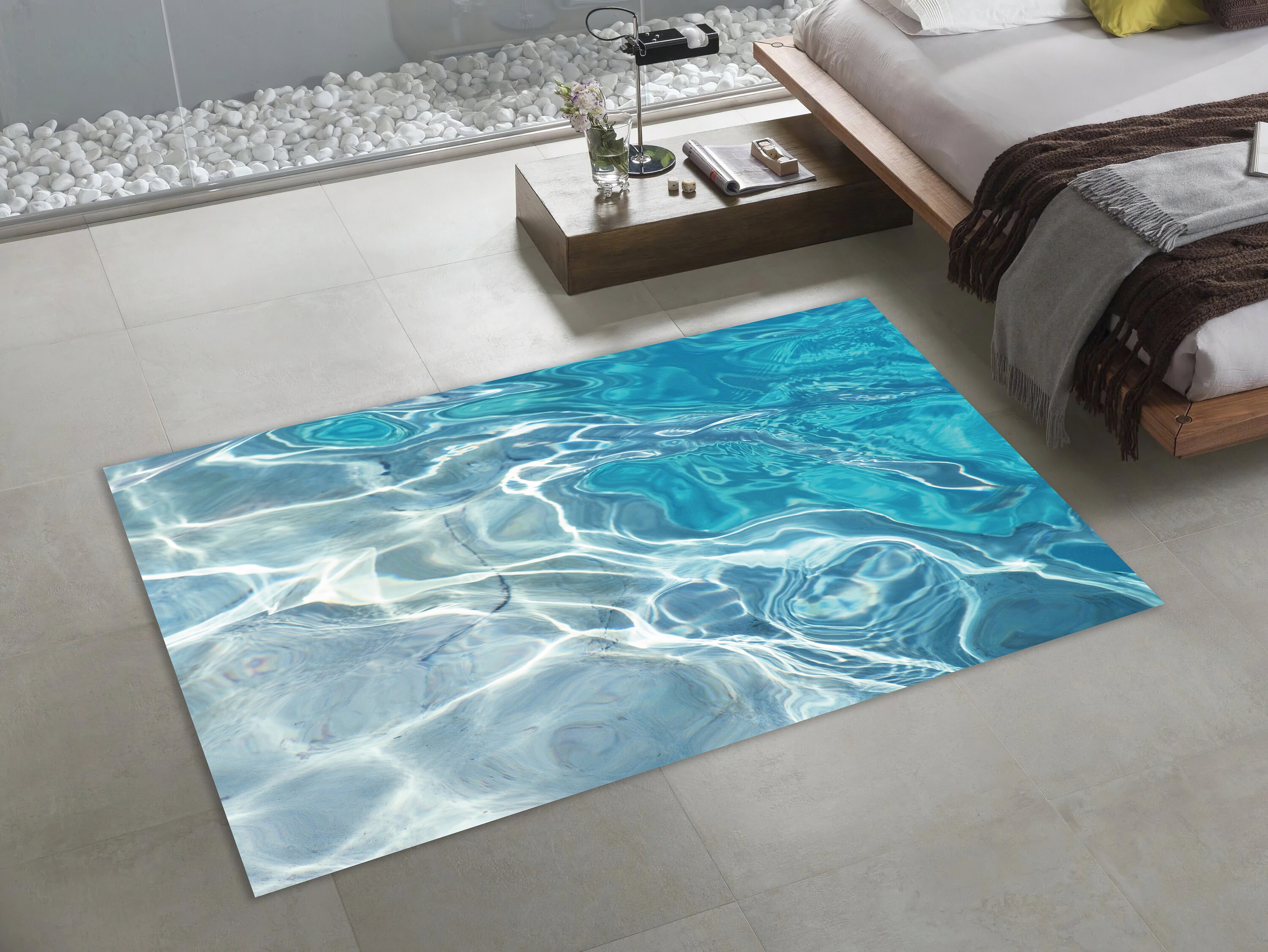 Aesthetic Ocean Rugs, Farmhouse Rugs, Blue Ocean Wave Rugs, Landscape ...