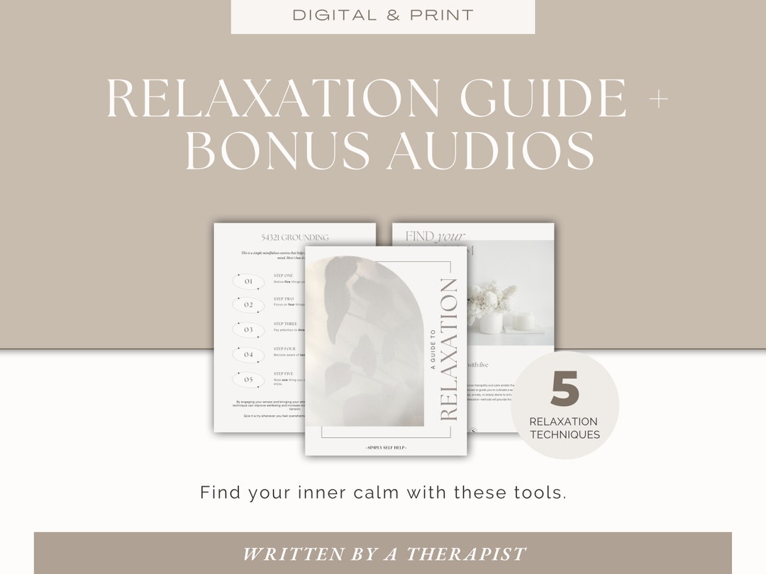 Ultimate Relaxation Guidebook With Bonus Audio Guides | Printable for ...