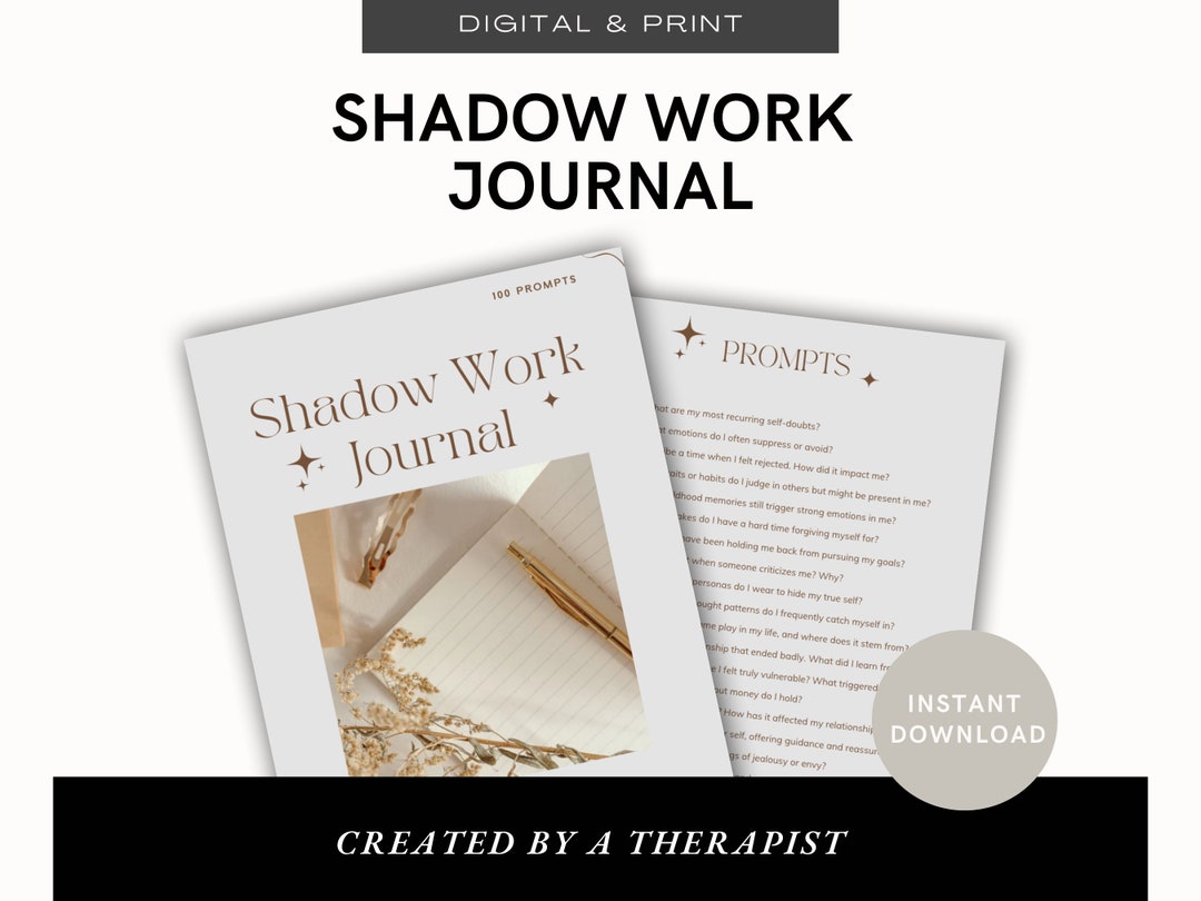 Shadow Work Journal | 100 Self Reflection Prompts | Self Discovery ...