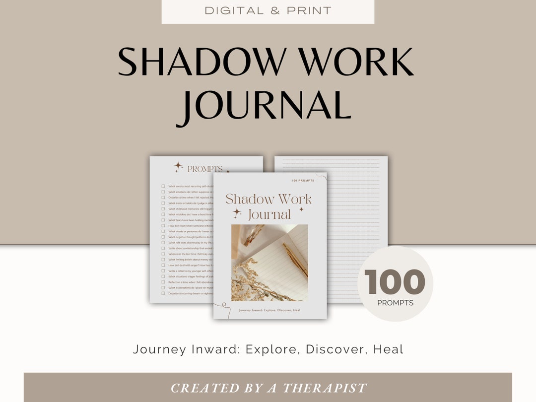 Shadow Work Journal: 100 Self-reflection Prompts (digital Workbook) - Etsy