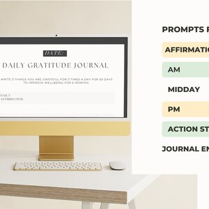 Daily Gratitude Digital Journal: 3x3x30 Method (PDF Download) - Etsy