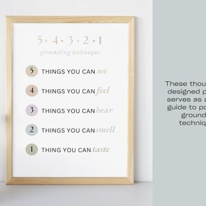 Grounding Technique Poster Bundle | Mindfulness & Coping Skills ...