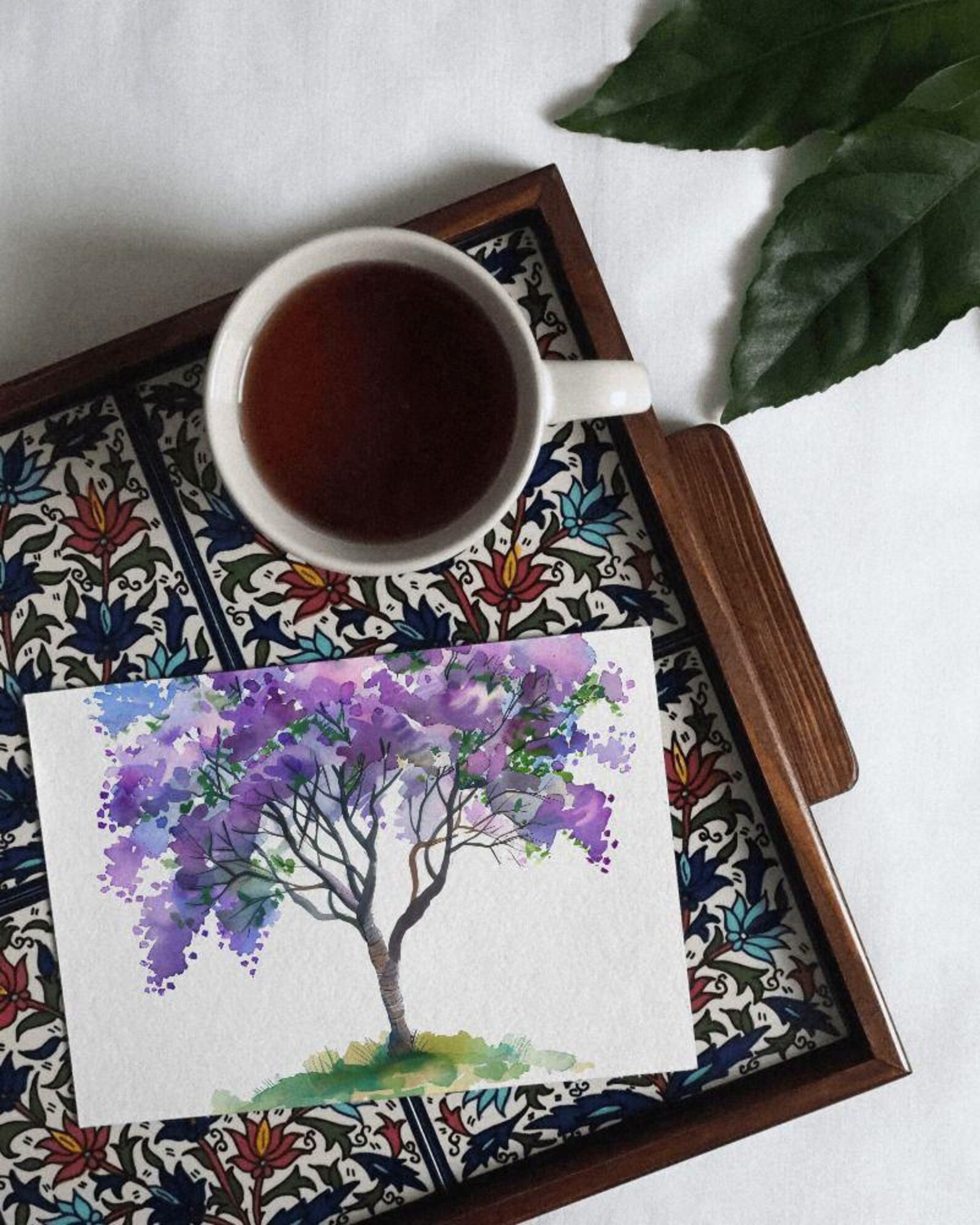 12 Jacaranda Trees | Watercolor PNG Clipart | Fairytale Purple Tree ...