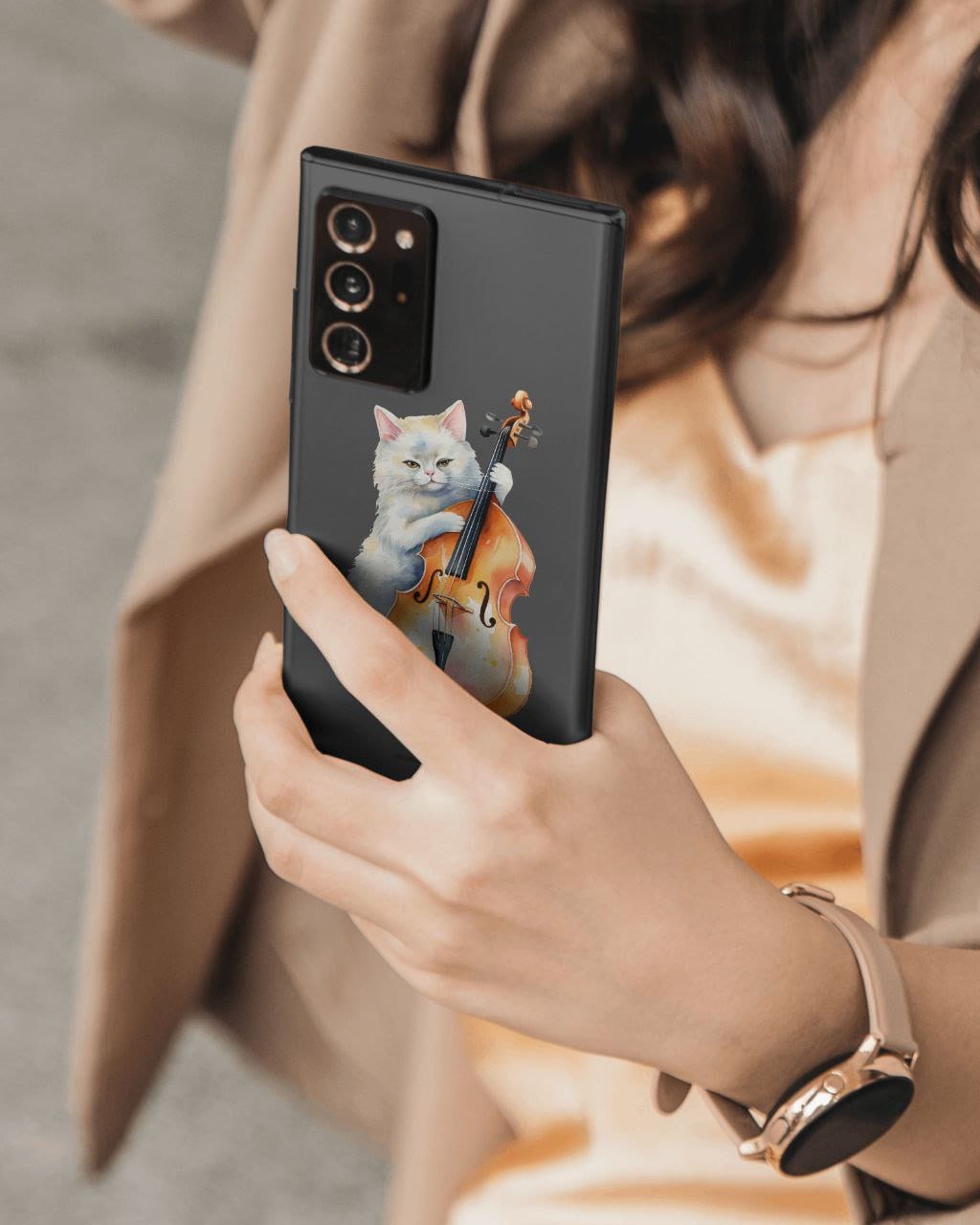 Jazz Animals| 12 PNG Clipart| Watercolor Animals Playing Double Bass ...