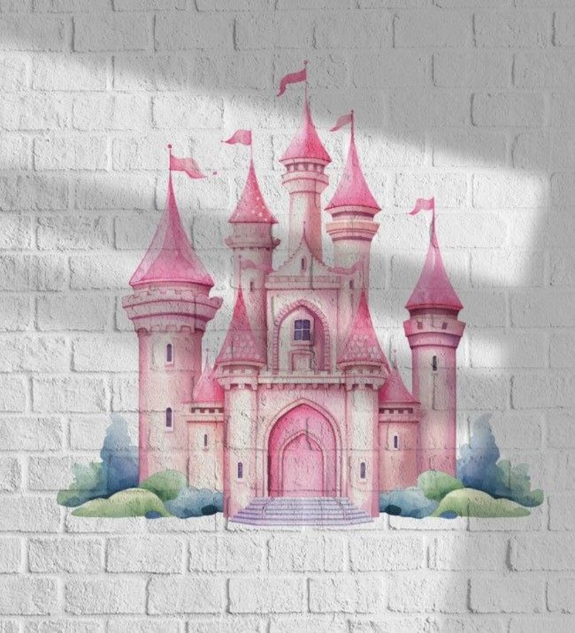 Pink Princess Clipart Fairy Tale PNG Art Pink Castle Pink Car Pink Cake ...