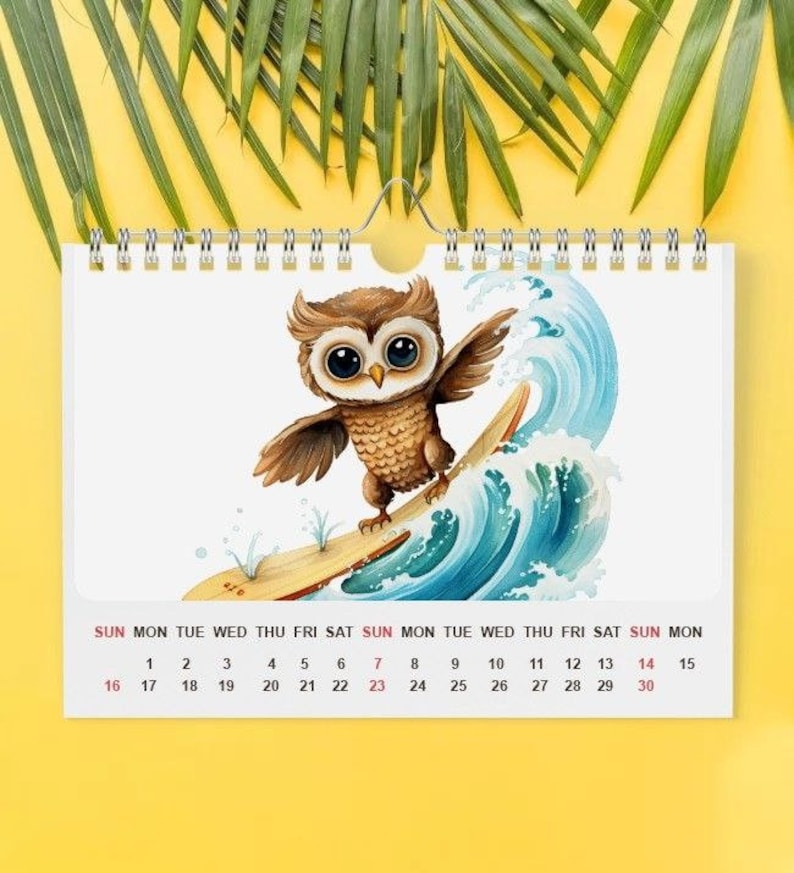 12 Animals Surfers Watercolor PNG Clipart Set Surfing unicorn, Owl, Fox ...